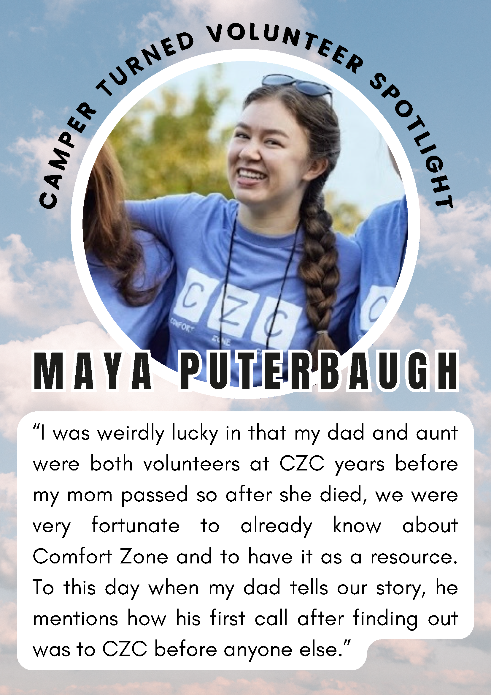 Young Adult Camper Spotlight - Comfort Zone Camp